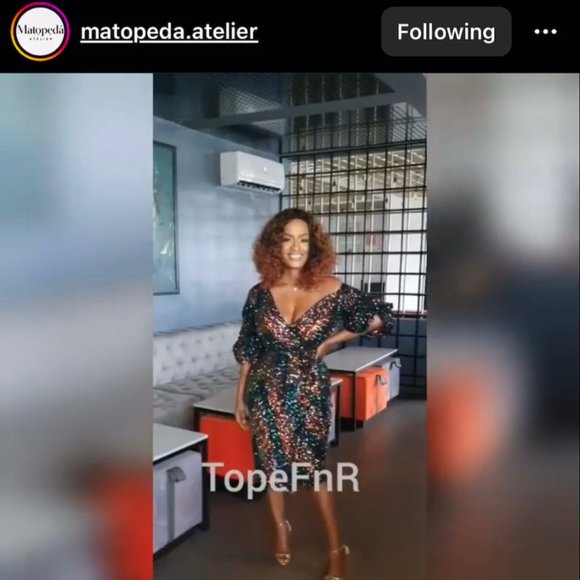 Matopeda Atelier | Dresses | Matopeda Atelier Sequin Wrap Dress Fka ...